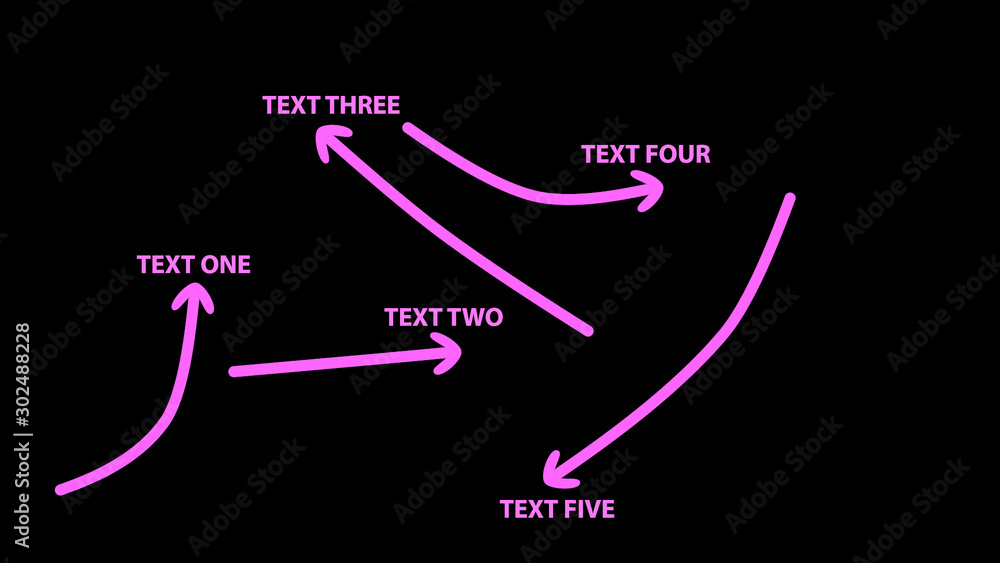 1 to 5 Arrows Overlay Stock Template | Adobe Stock