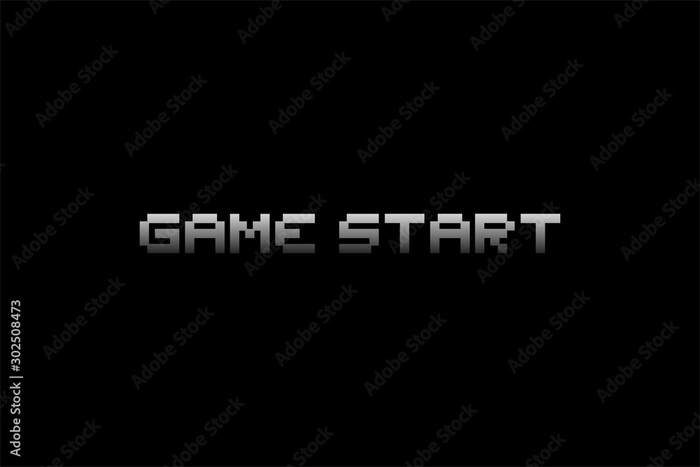 game start message Stock Vector | Adobe Stock