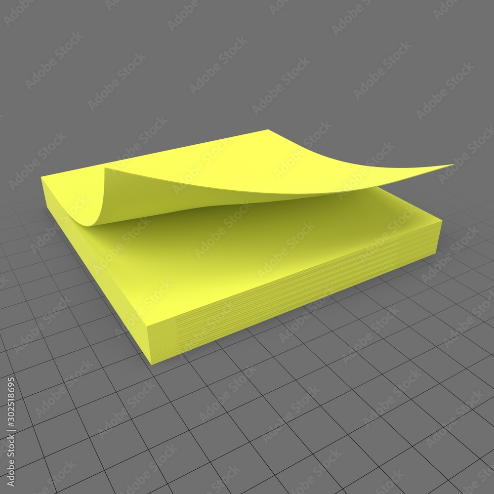 Sticky notes Stock 3D asset | Adobe Stock