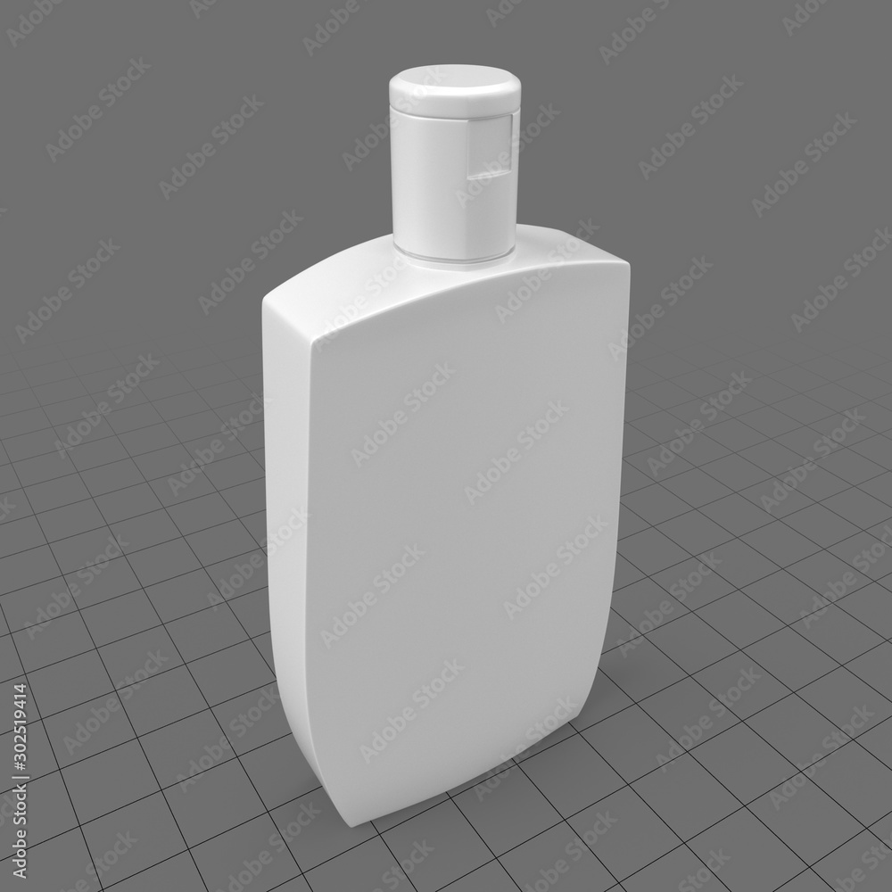 Body lotion bottle 1 Stock 3D asset | Adobe Stock