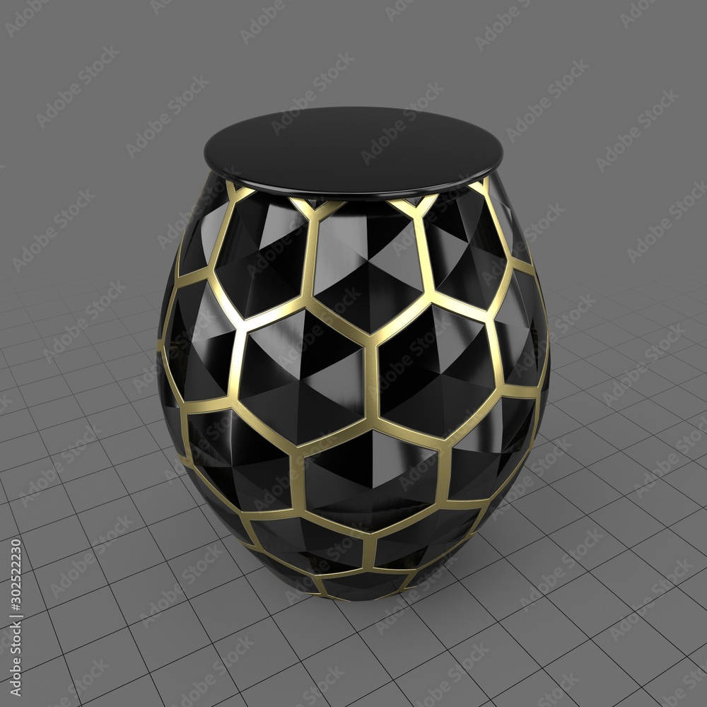 Hex patterned table Stock 3D asset | Adobe Stock