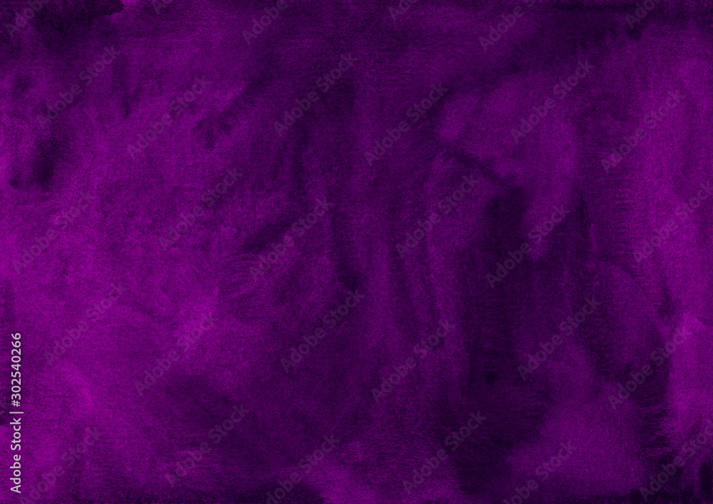Watercolor deep purple background texture. Watercolour abstract dark ...