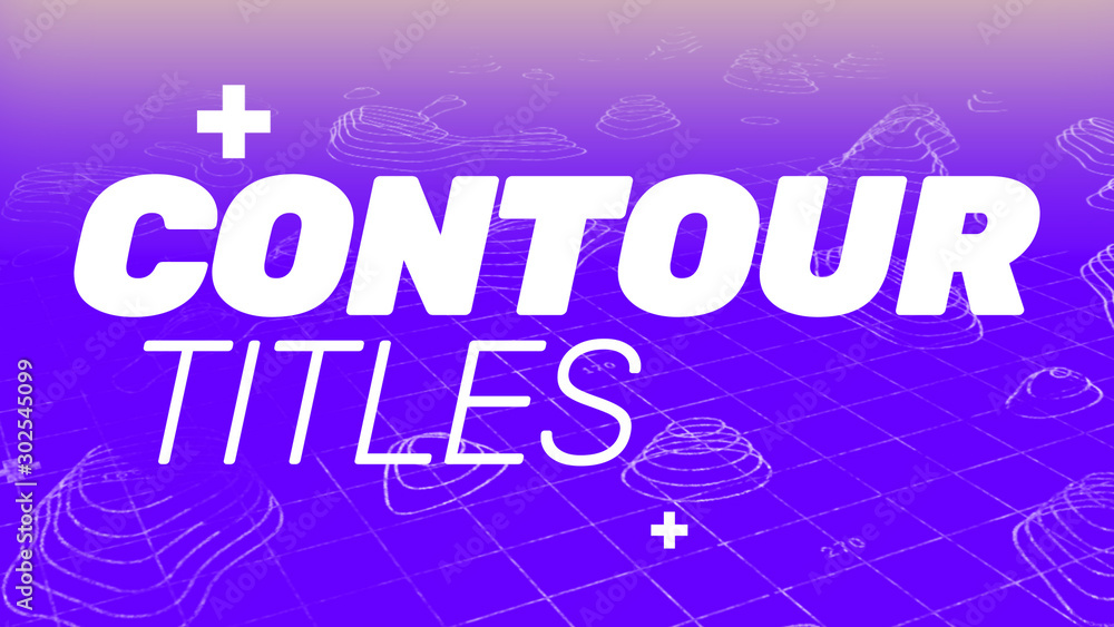 Contour Titles Stock Template | Adobe Stock