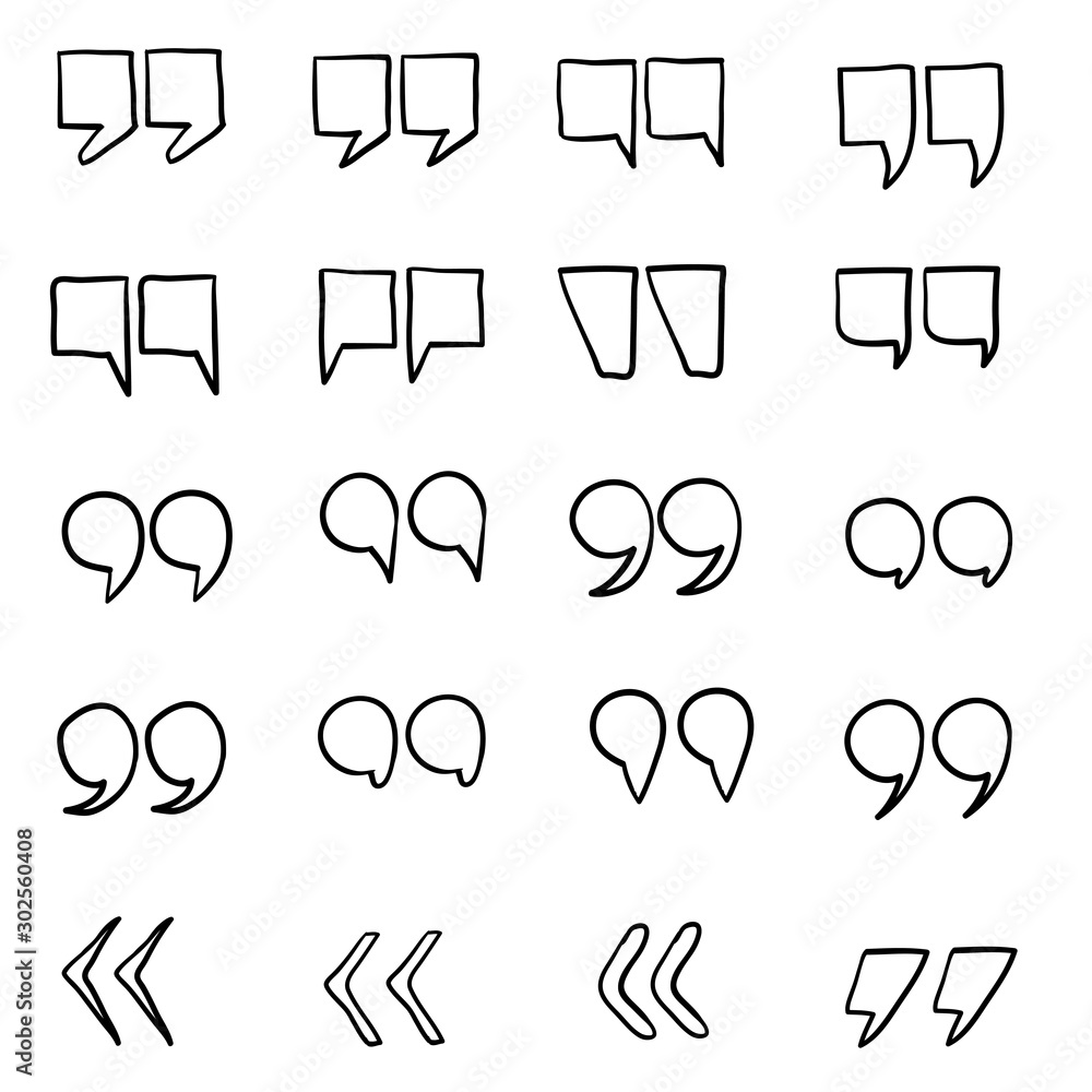 Quotes marks. Quotation marking speech punctuation excerpt commas ...