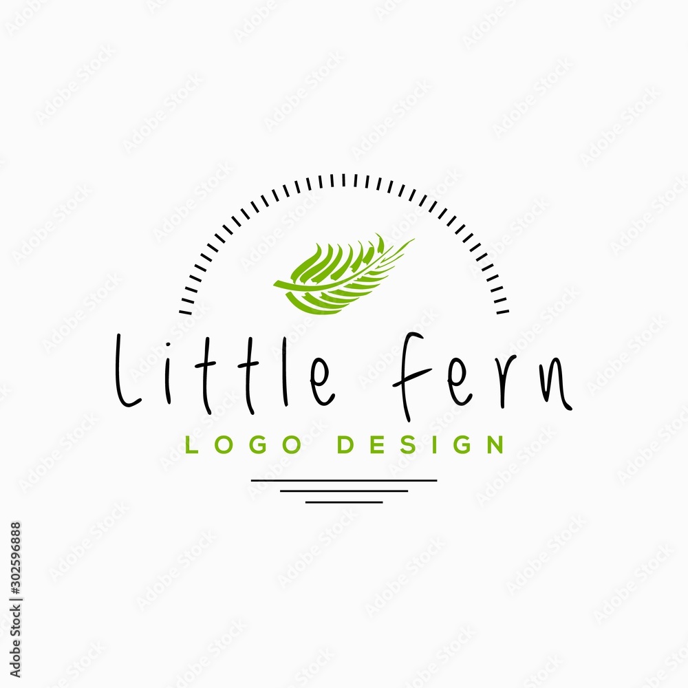 simple leaf logo design inspiration . fern logo design inspiration ...