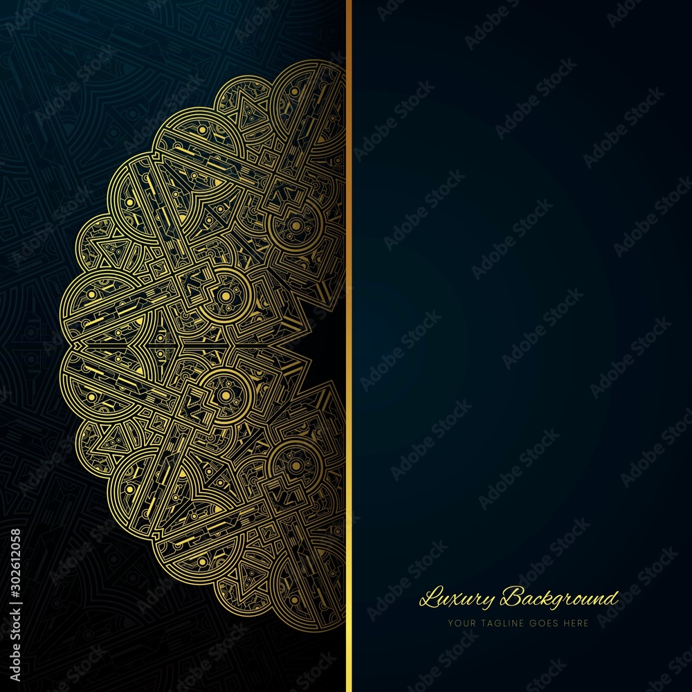 BLACK AND GOLD GREETING CARD Stock Vector | Adobe Stock