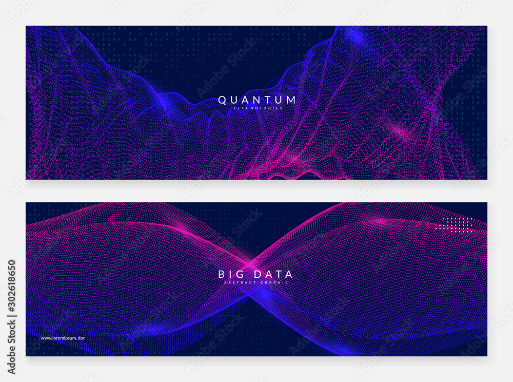 Quantum innovation computer. Digital technology. Artificial ...