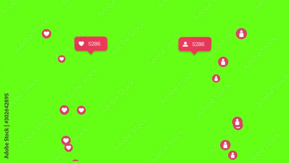 Social Media Counter. Social Media Icons with Animated Likes, Followers ...