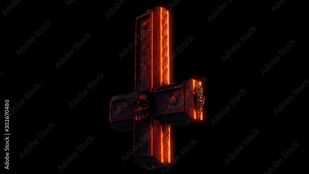 Satan Cross Vj Loop - is a stock motion graphic you can use for your ...