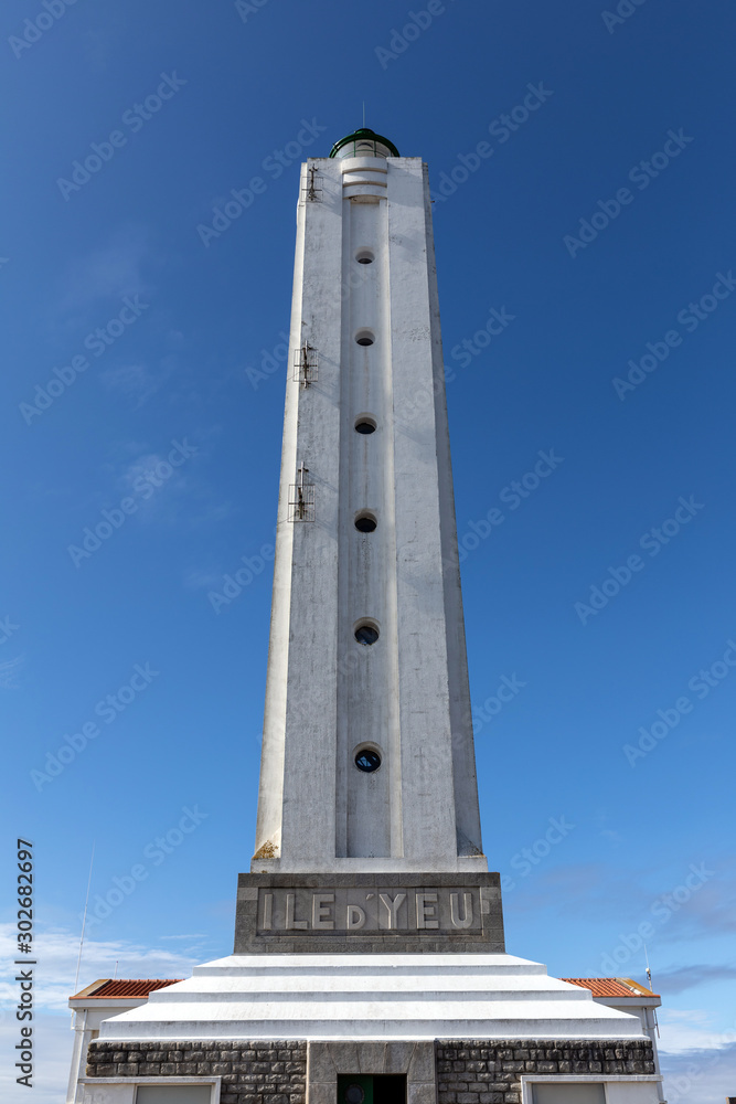 Le Grand Phare à l'île d'Yeu (Vendée, France) Stock Photo | Adobe Stock