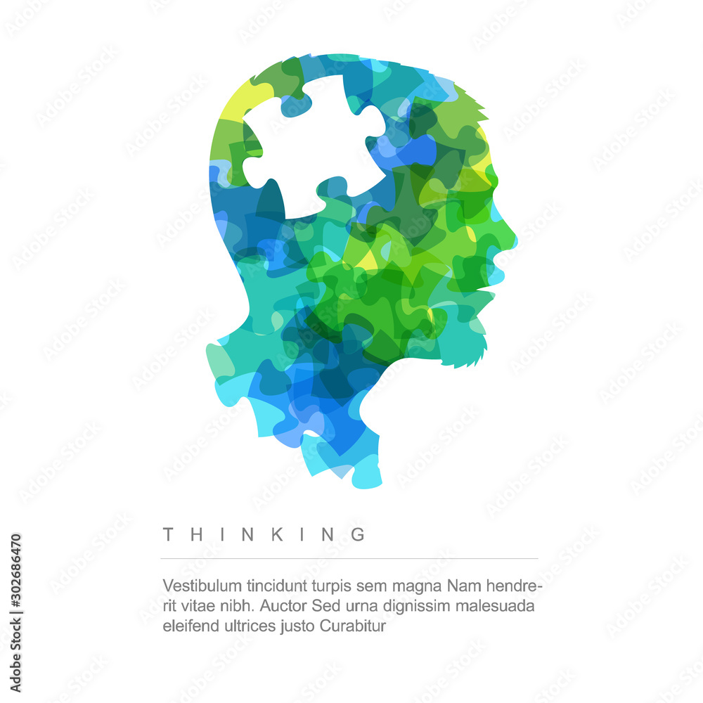 Thinking about idea concept illustration Stock Vector | Adobe Stock