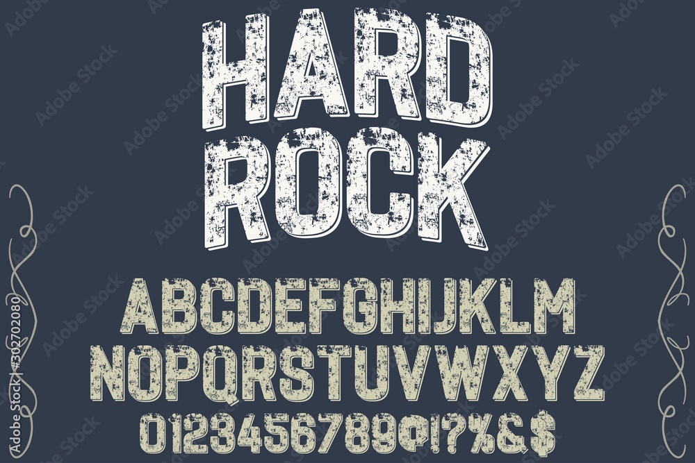 Vetor de Alphabet Font. Typography style 3D urban digital, typeface ...