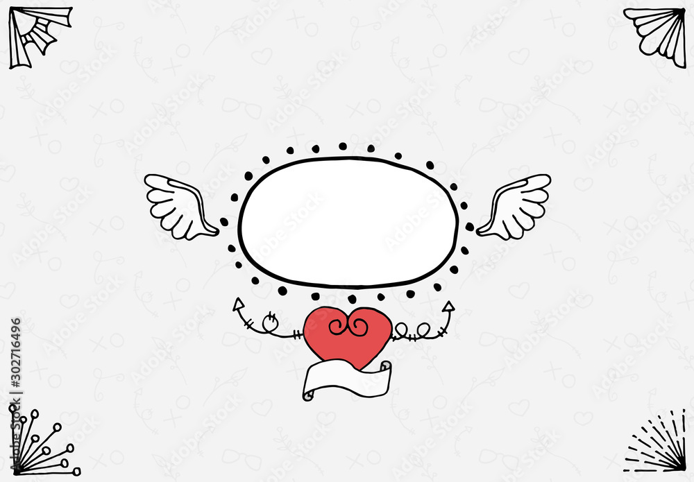 Hand Drawn Photo Overlays Set Stock Template | Adobe Stock