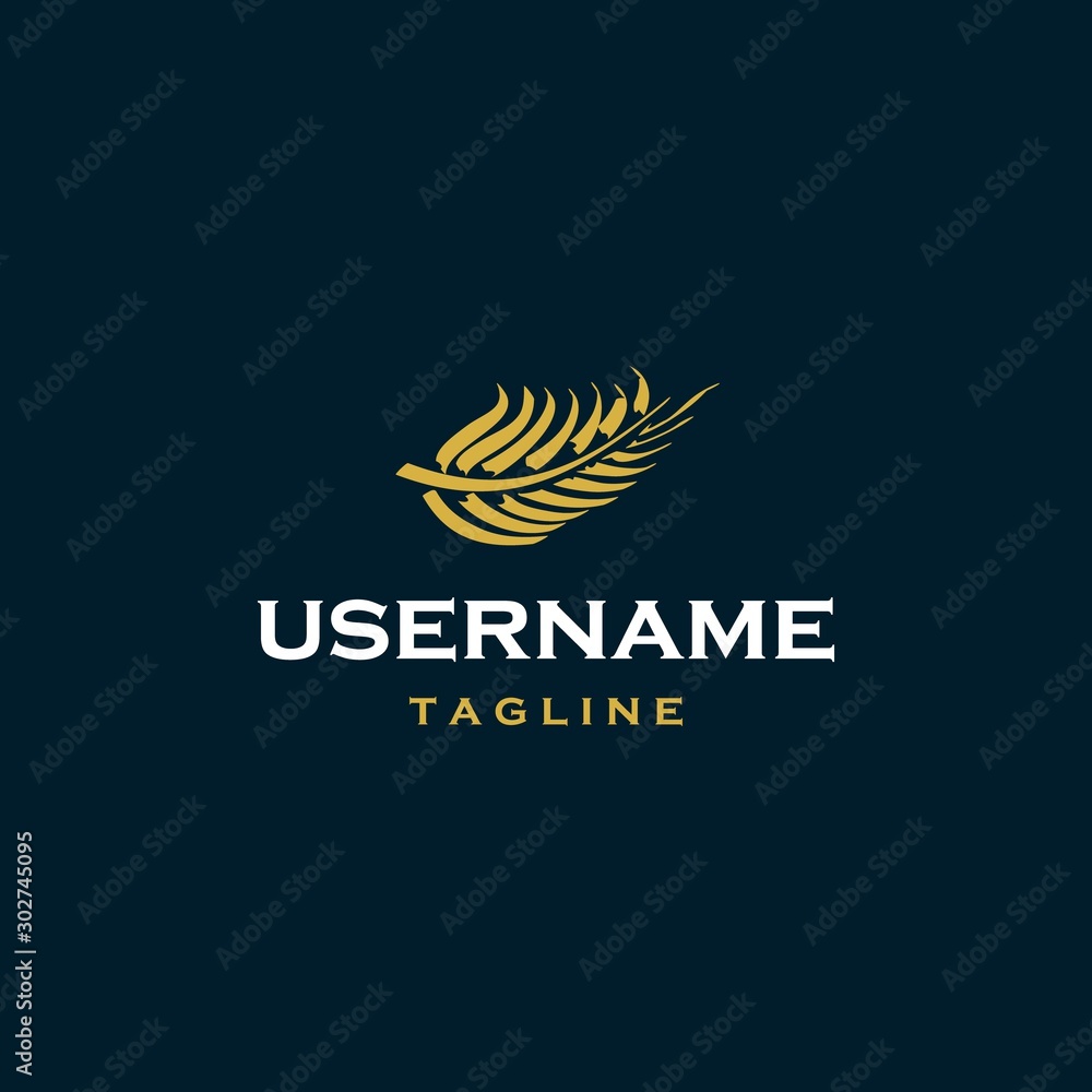luxury leaf logo design inspiration . fern logo design inspiration ...