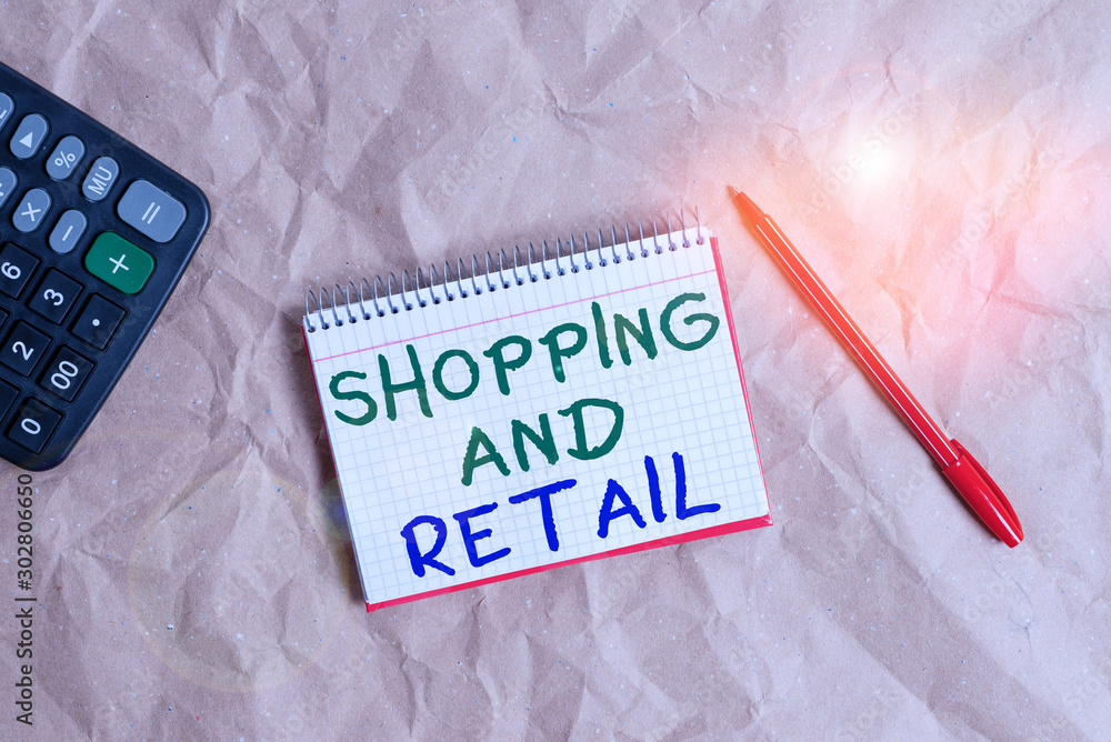 Word writing text Shopping And Retail. Business photo showcasing ...