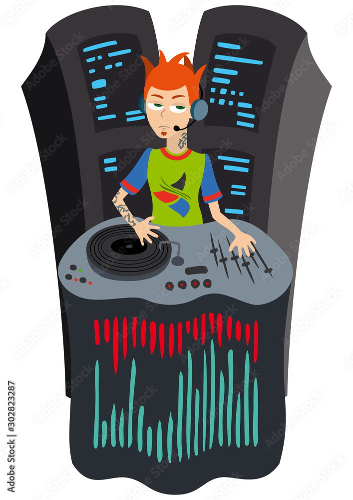 Cartoon Dj Decks