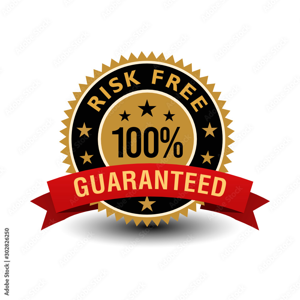 Strong, reliable, powerful 100% satisfaction guaranteed badges set all ...