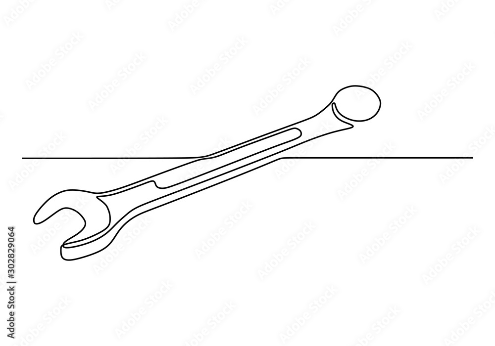 Open End Wrench Drawing