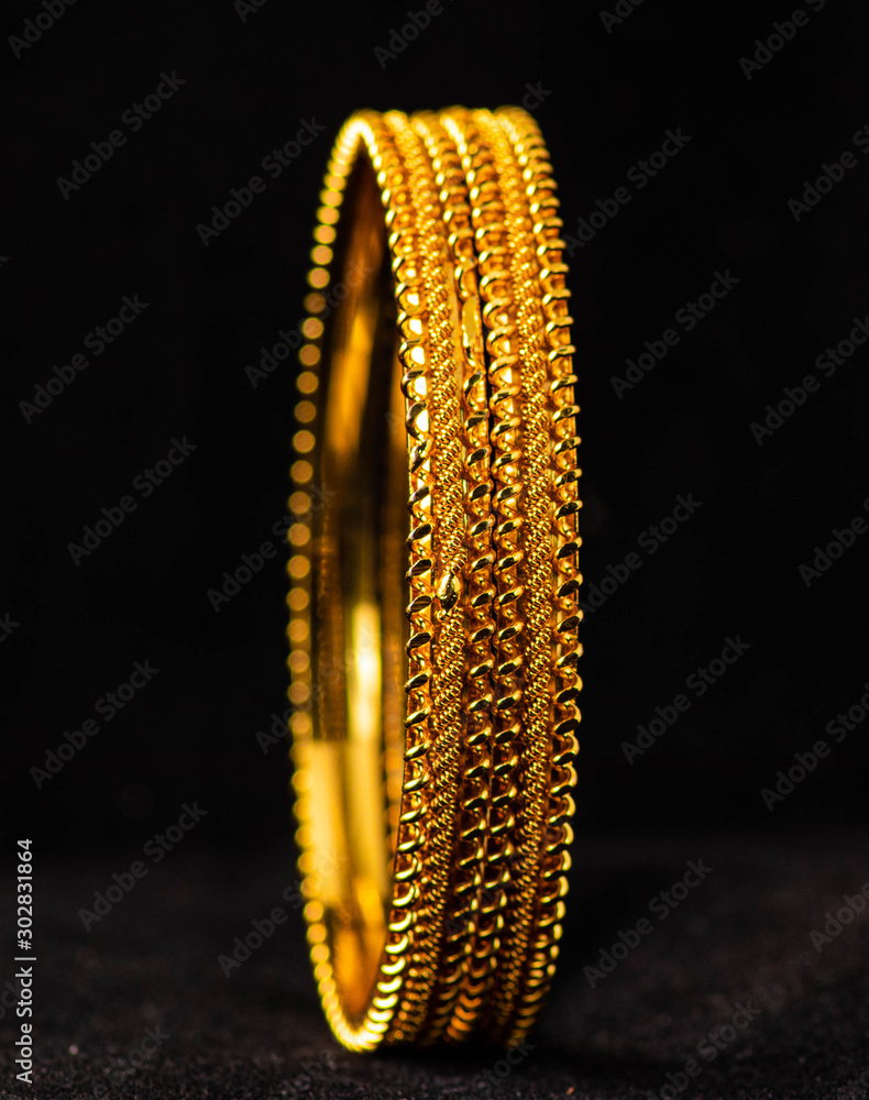 Plain Gold Bangles Indian