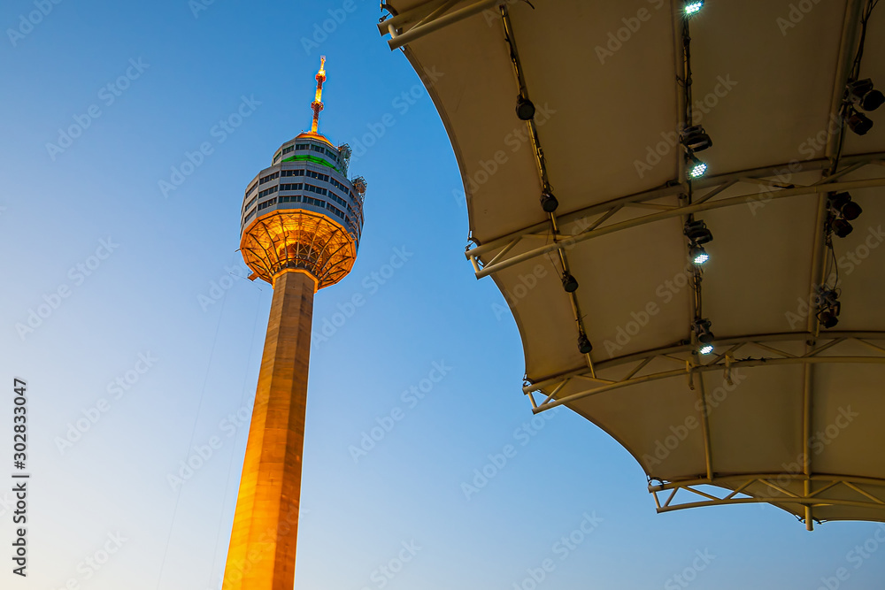 Daegu, South Korea - November 5, 2019: Daegu tower or 83 Tower is a ...