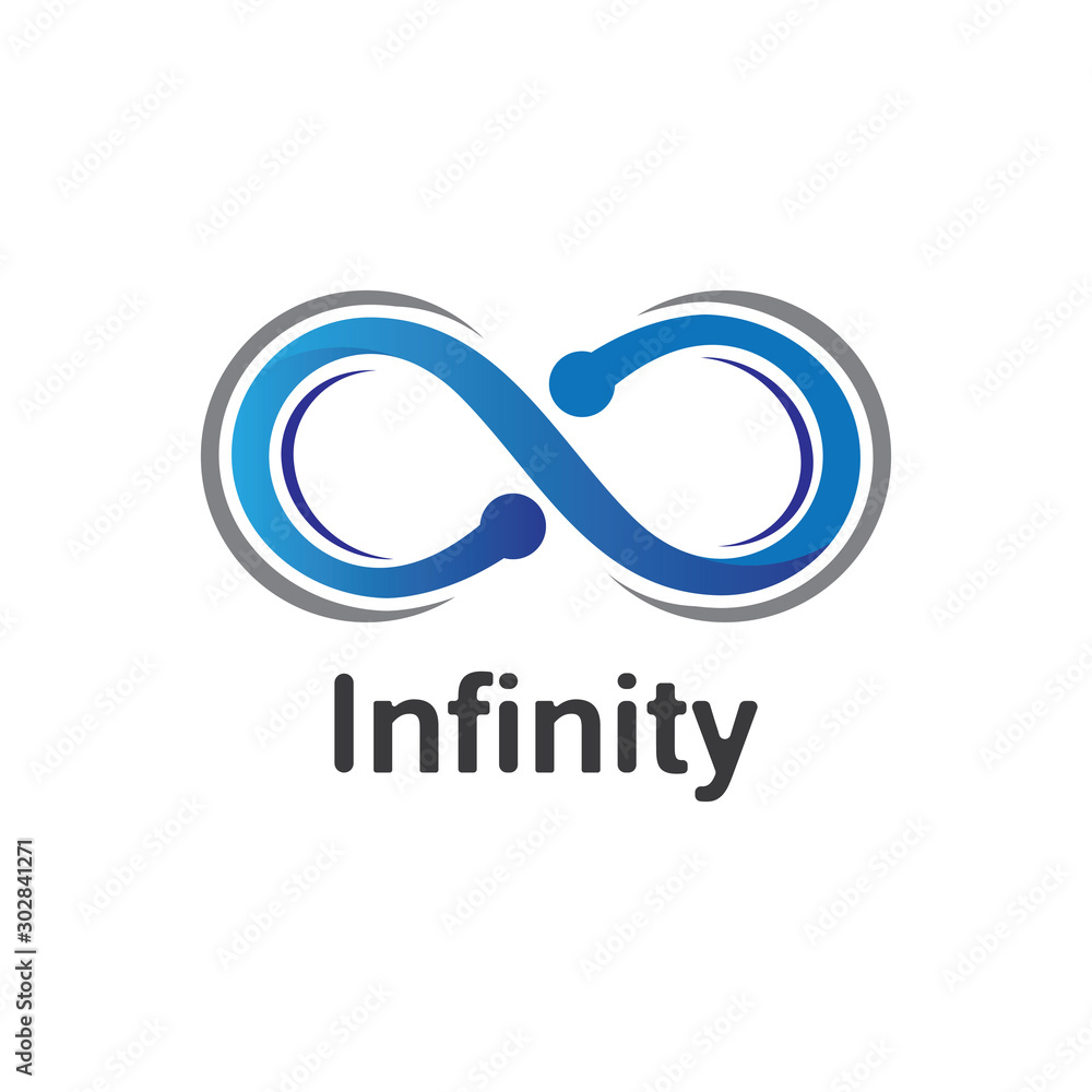 Infinity logo design inspiration vector illustration template icon ...