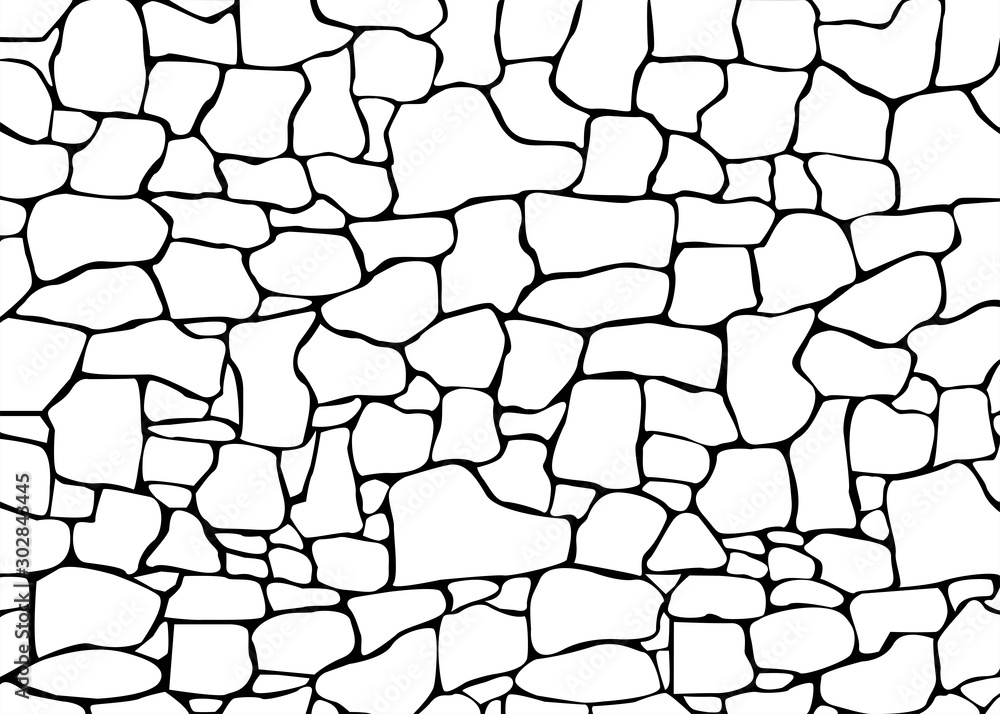 Stone Wall Pattern Vector Texture Illustration, Stone Wall Silhouette ... Stone Wall Pattern Vector Texture Illustration, Stone Wall Silhouette ...