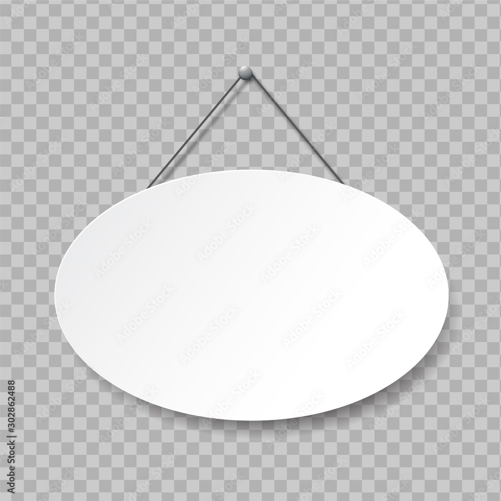 Realistic signboard on transparent background. Door sign Stock Vector ...