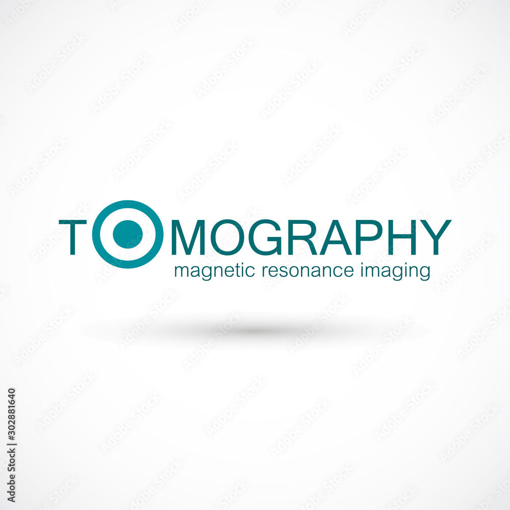 MRI diagnostic vector icon logo. Magnetic resonance imaging Stock ...