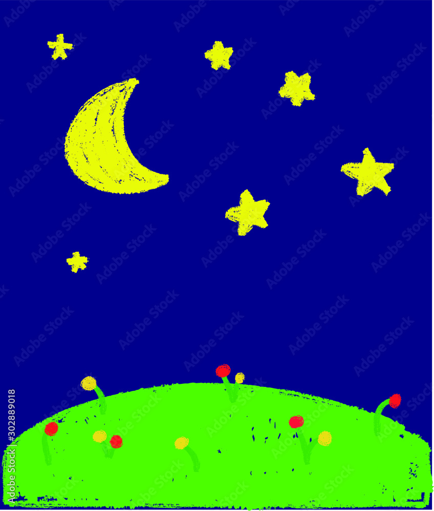 Moon And Stars For Kids