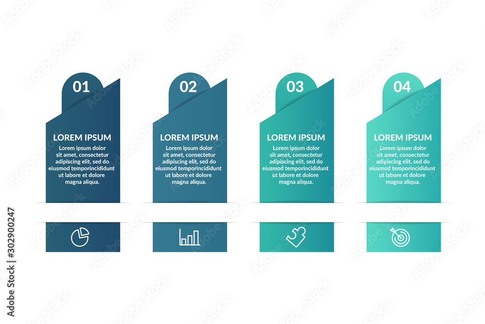 step or process infographic template design . infographic concept for ...