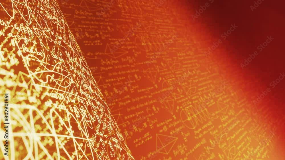 Math Background Loop. Math Pattern. Mathematical Formulas. The Depth of ...