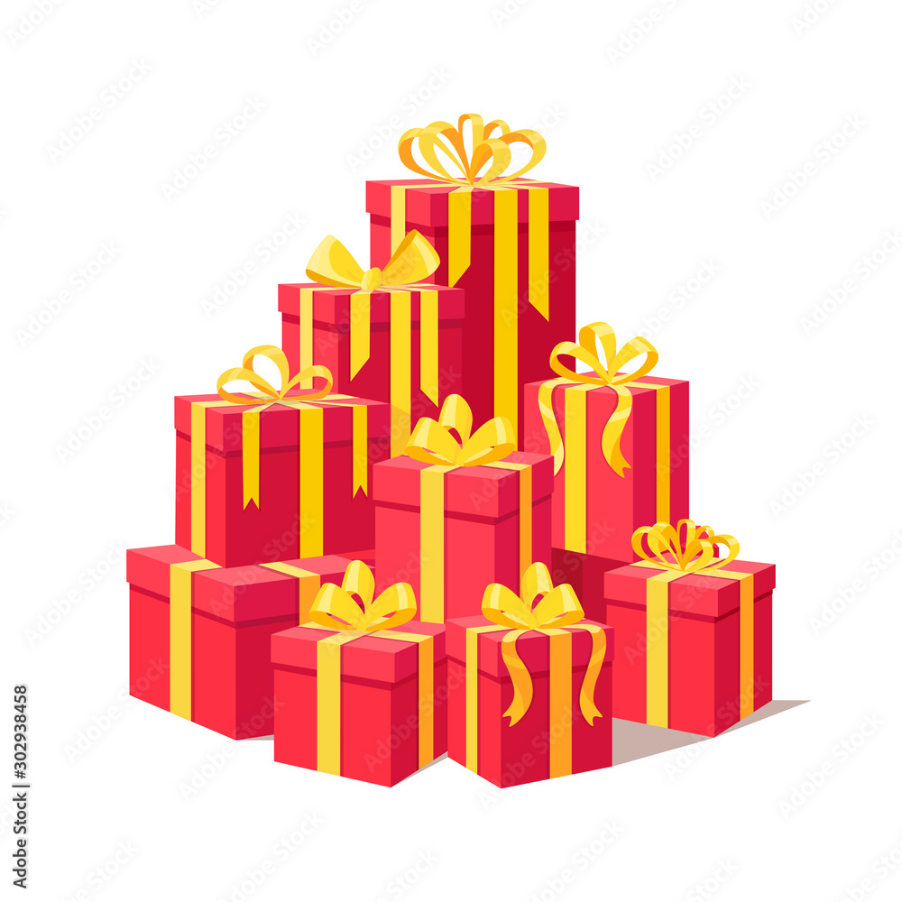 Pile Of Birthday Presents Clipart