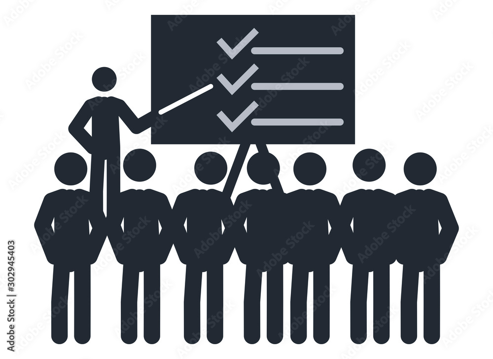 picto réunion de crise groupe Stock Vector | Adobe Stock