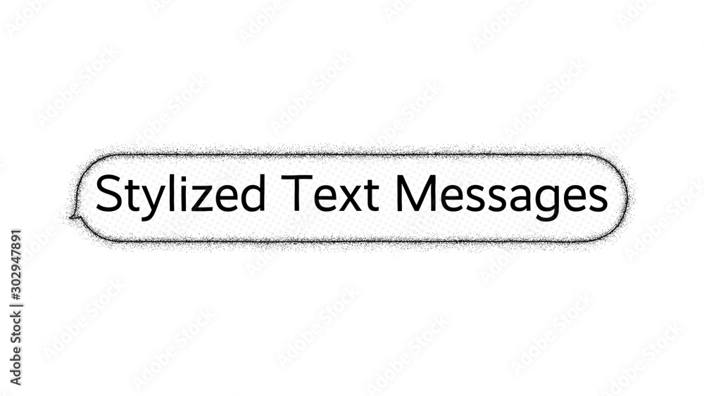Stylized Text Messages Stock Template | Adobe Stock