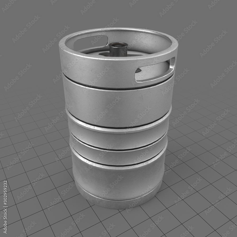 Beer keg Stock 3D asset | Adobe Stock