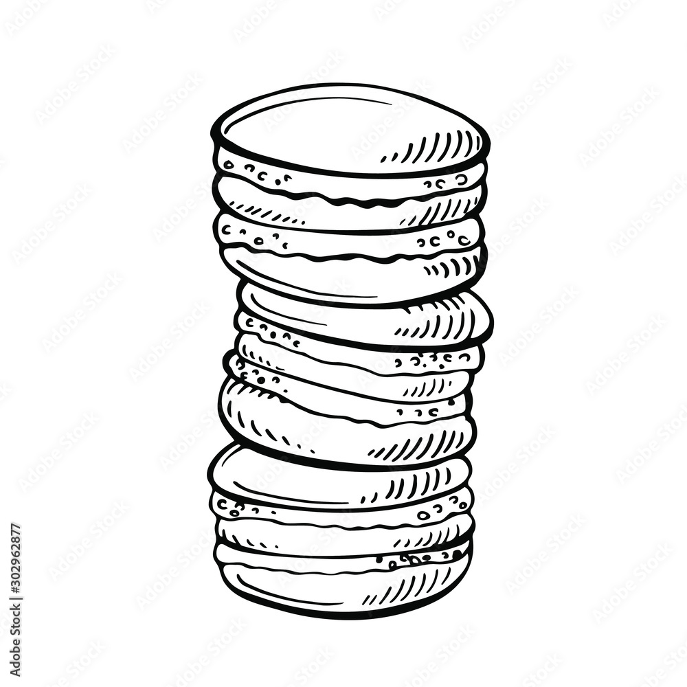 French Pastry Drawing