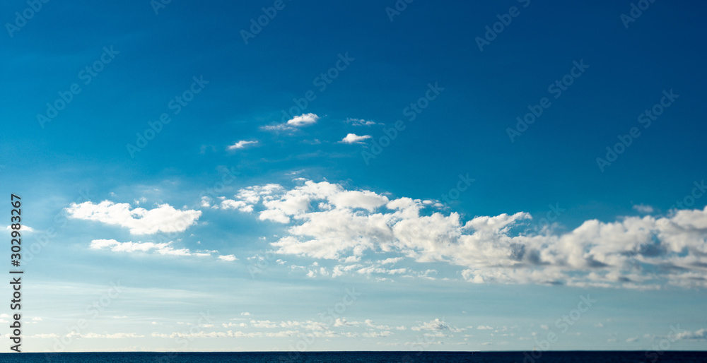 Sky scapes of billowy clouds and blue skies background and wallpaper or ...