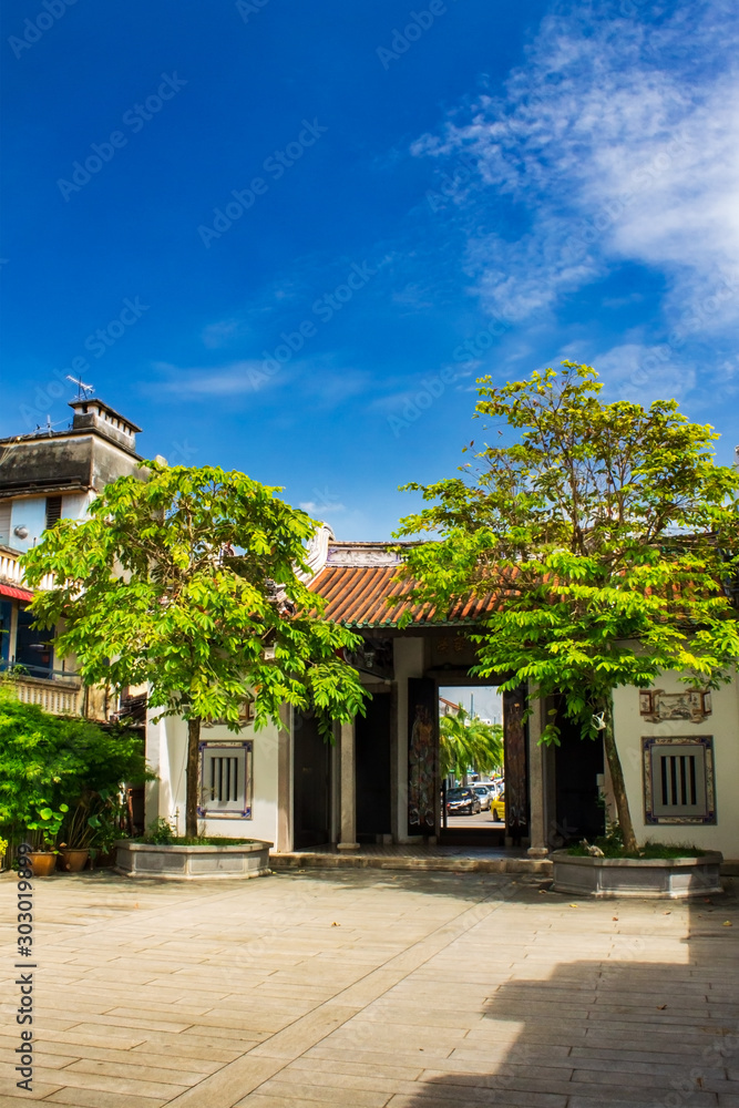 Entrance of Han Jiang Ancestral Temple, a taoist Teochew-style temple ...