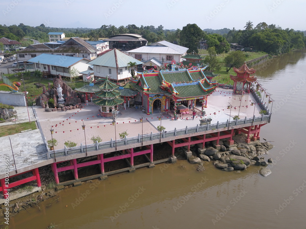 Kuching, Sarawak / Malaysia - November 16 2019: The Chinese temple ...