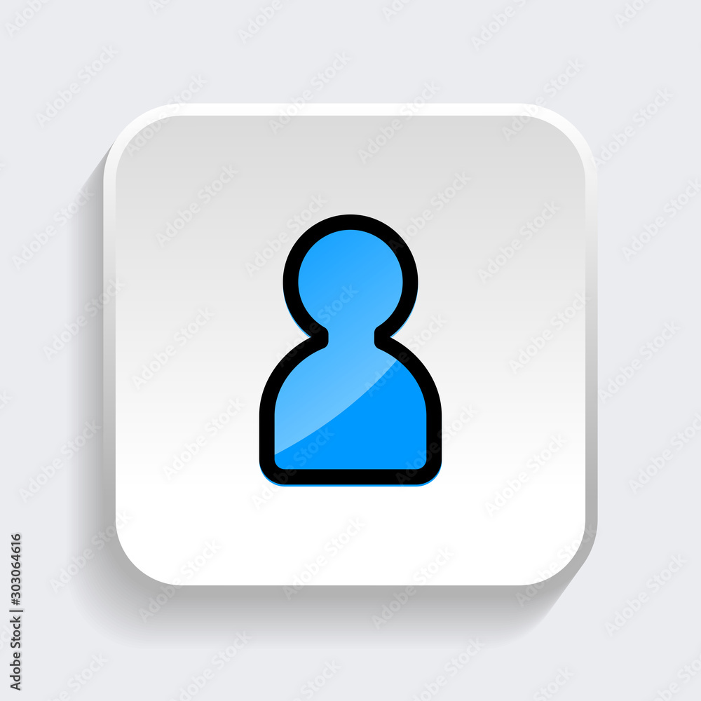 User icon. symbol of business people with trendy flat style icon for ...