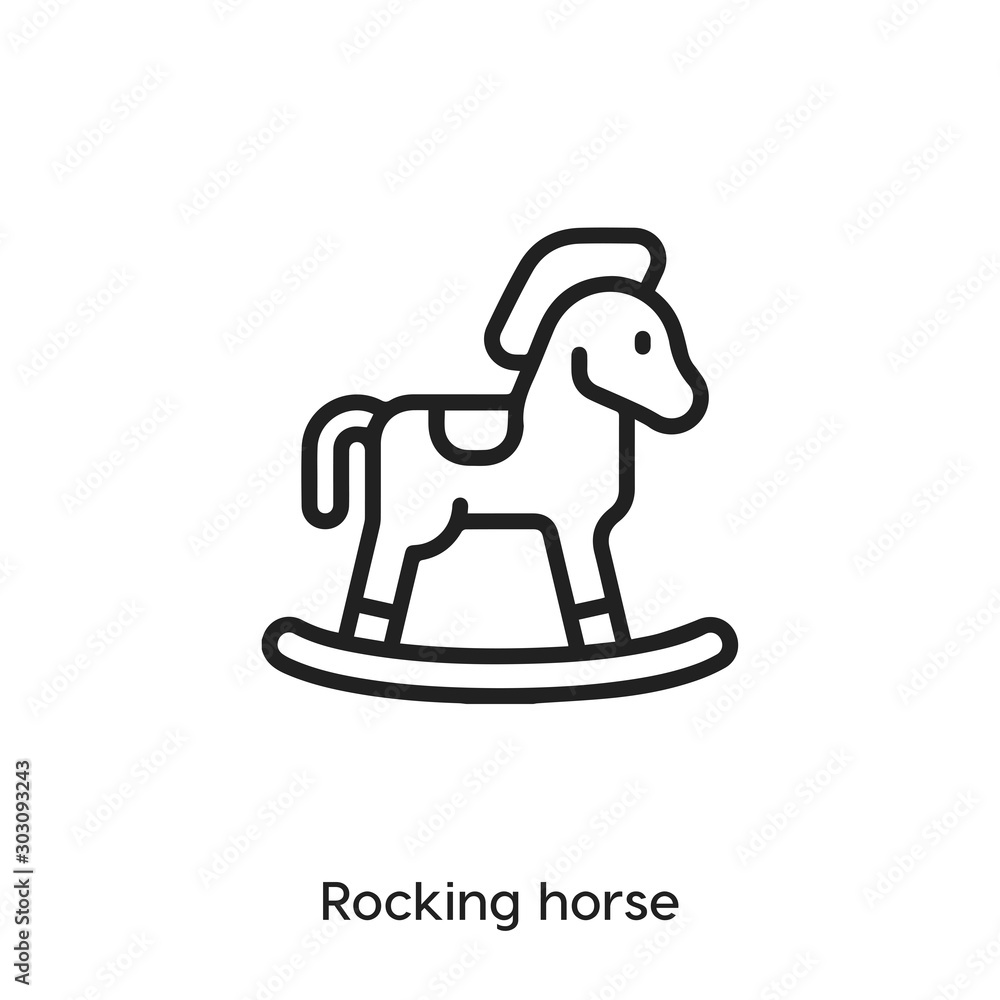 Black And White Racking Horse