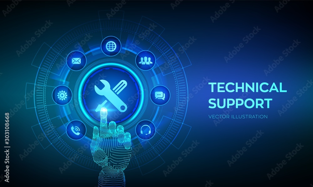 Technical support. Customer help. Tech support. Customer service ...