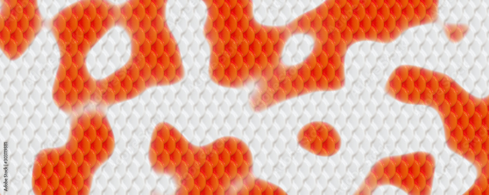 Beautiful koi fish skin texture, pattern, background Stock Illustration ...