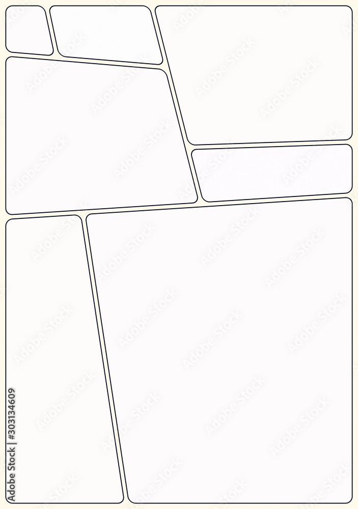 Ready manga storyboard layout template to create appealing comic book ...