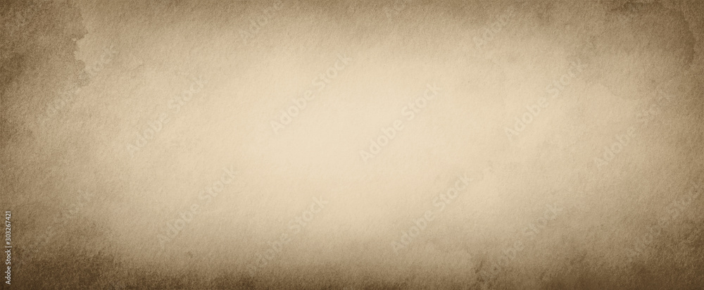 Old brown paper parchment background design with distressed vintage ...