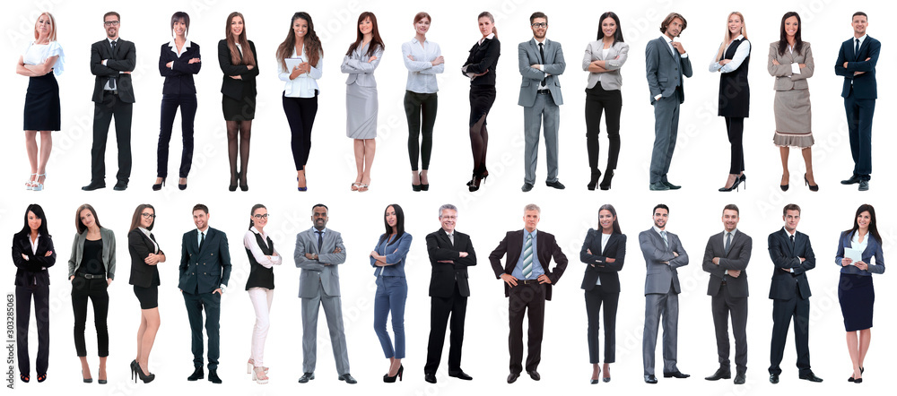 successful business people isolated on white background Stock Photo ...
