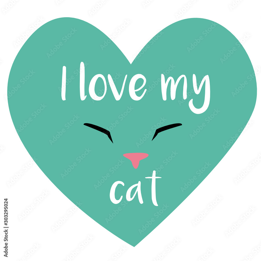 Cute domestic typography print and poster design with lettering quote ...