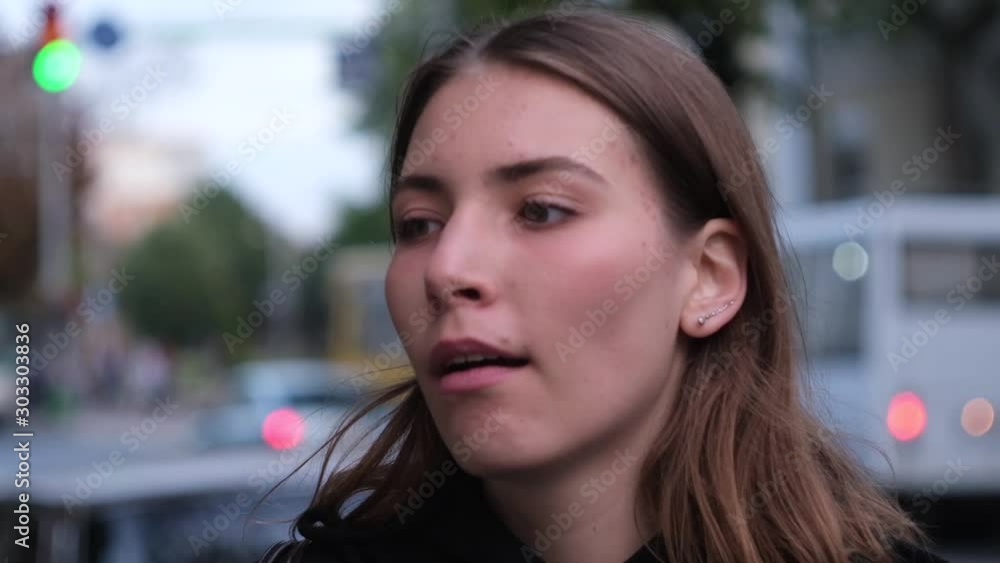 Closeup portrait excited, optimistic woman having solution, and then ...