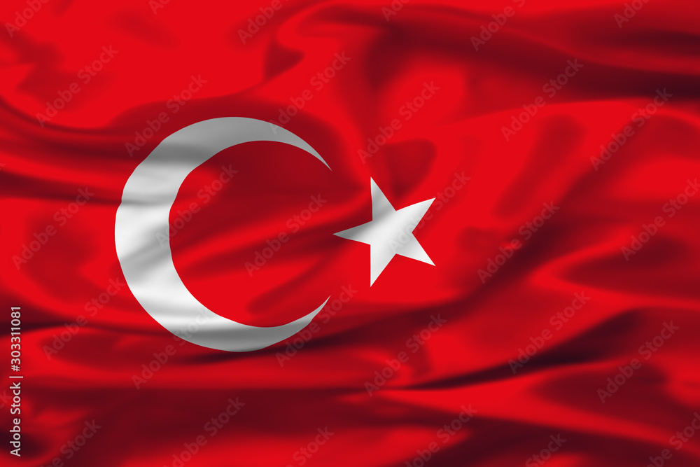Bandiera turca Stock Illustration | Adobe Stock