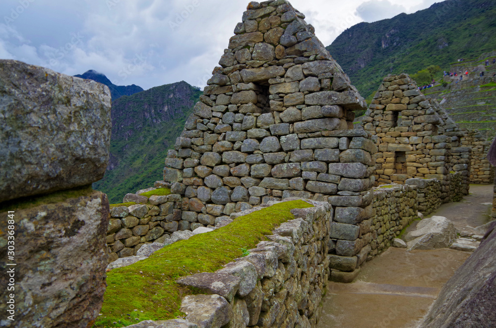 Machu Picchu, legendary Inka capital Peruvian Andes. Historic and ...
